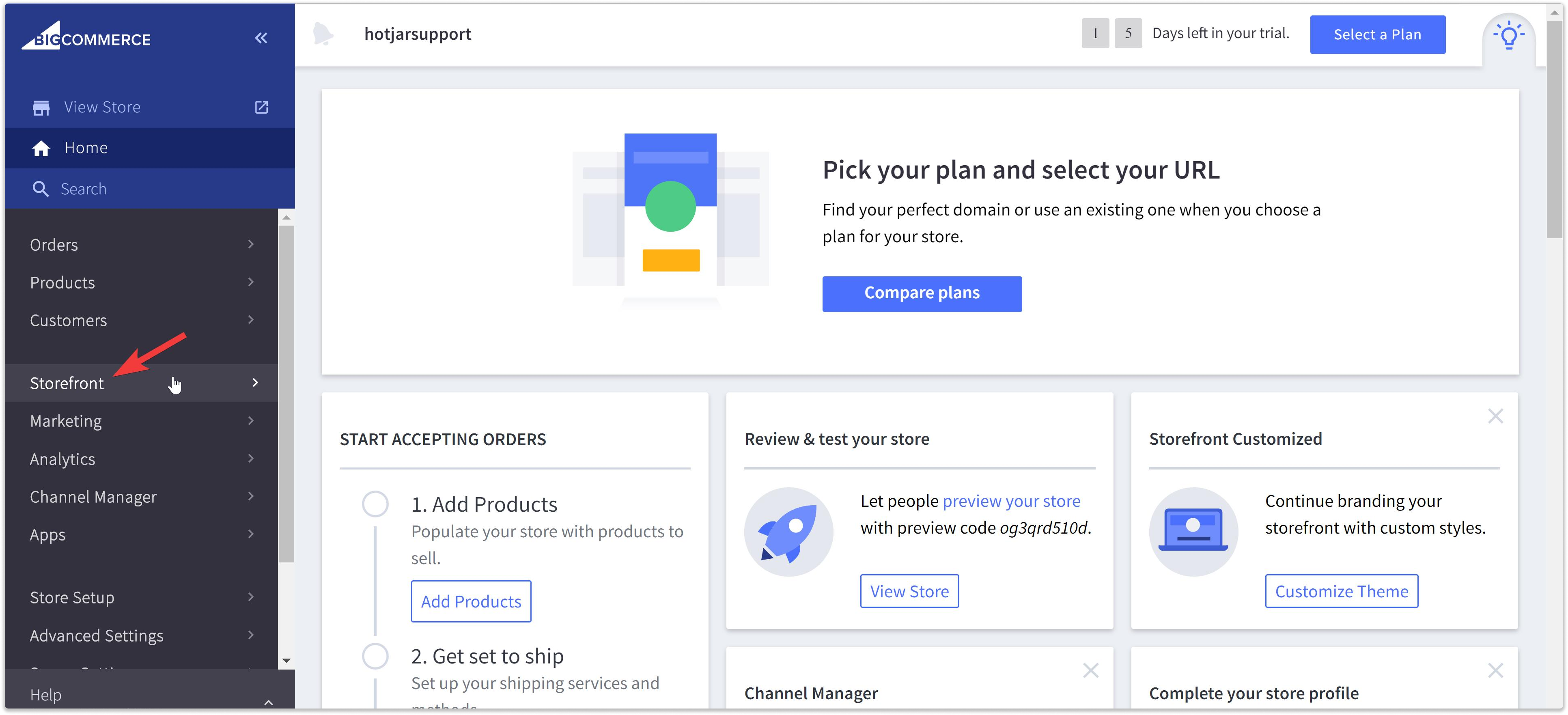How do I install the tracking code of Leadinfo on my BigCommerce website?